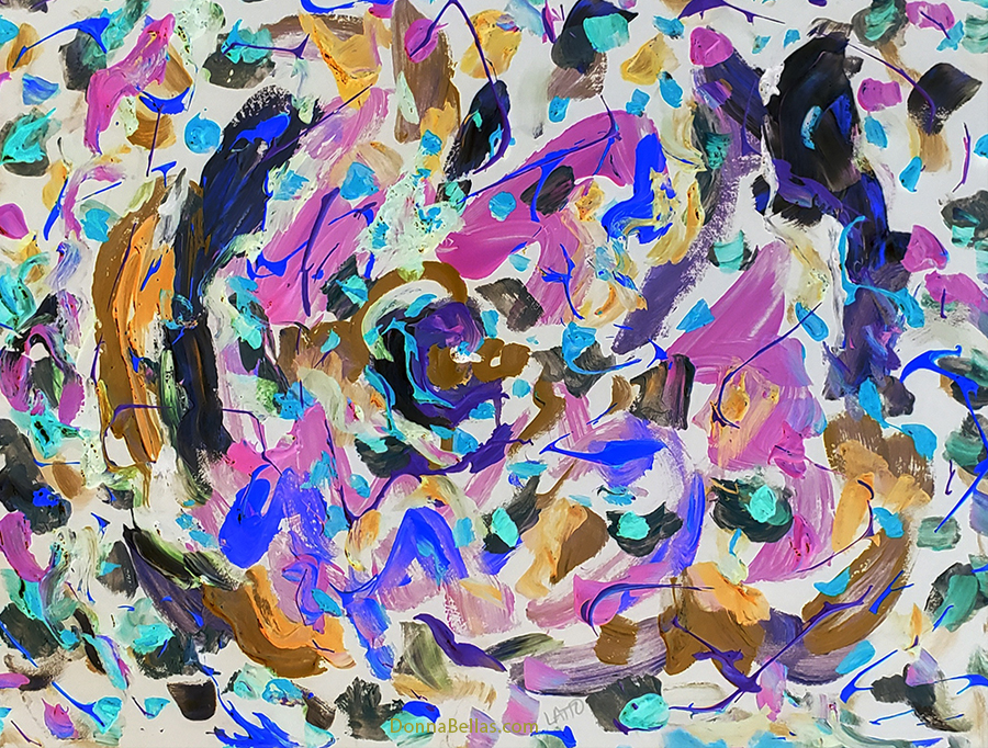 Abstract Art Challenge #6 - DonnaBellas Art
