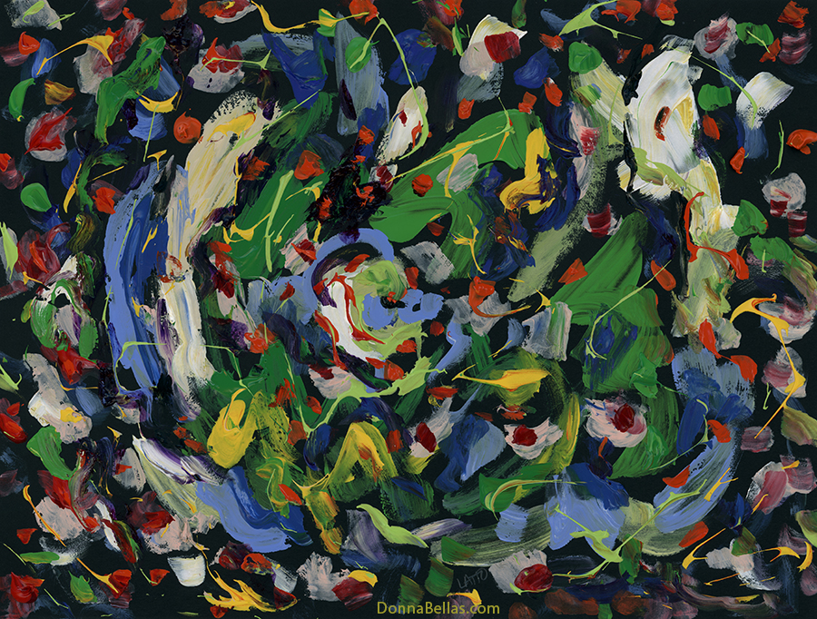 Abstract Art Challenge #6 - DonnaBellas Art