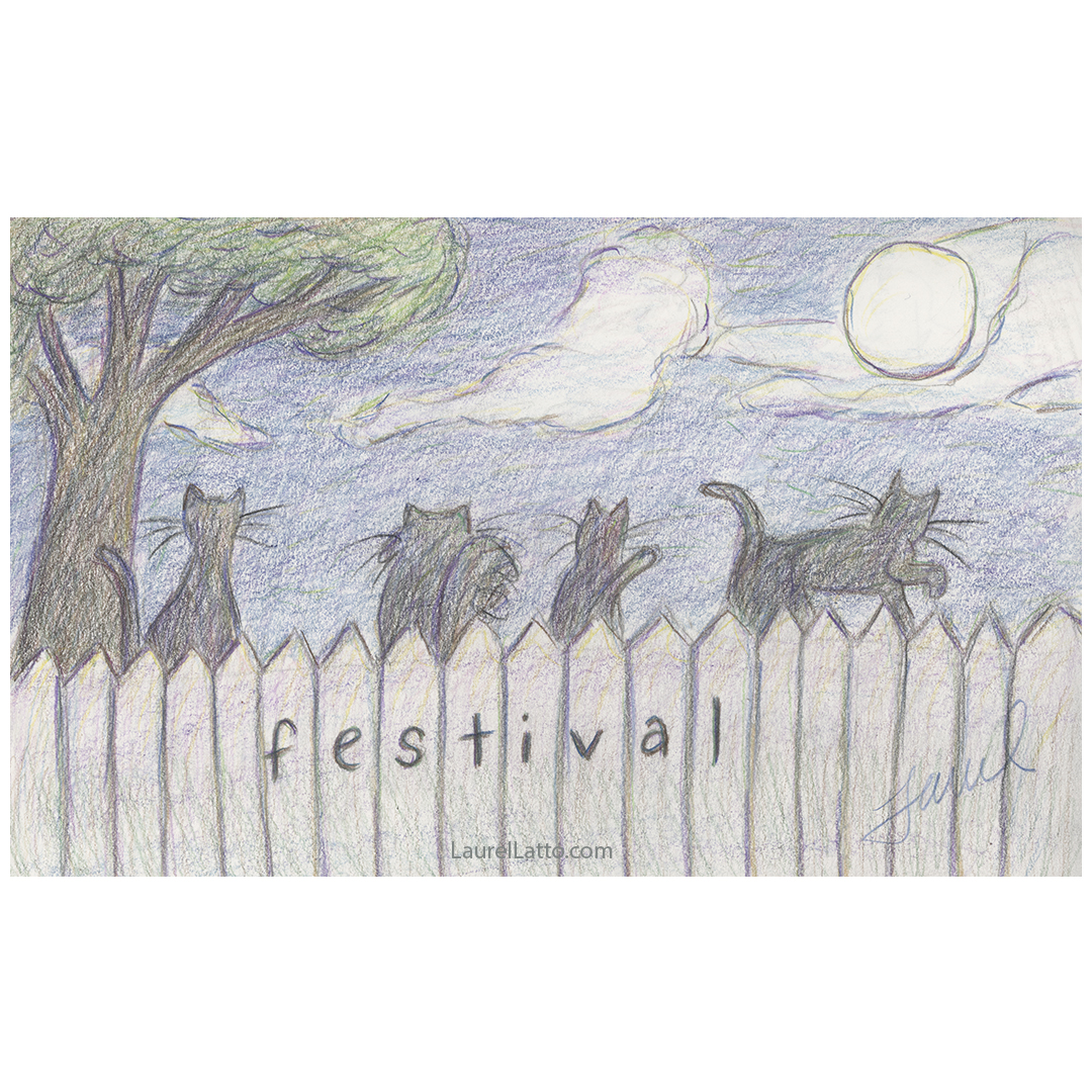 SCBWI Artober Day 18 Art Prompt “Festival" - DonnaBellas Art